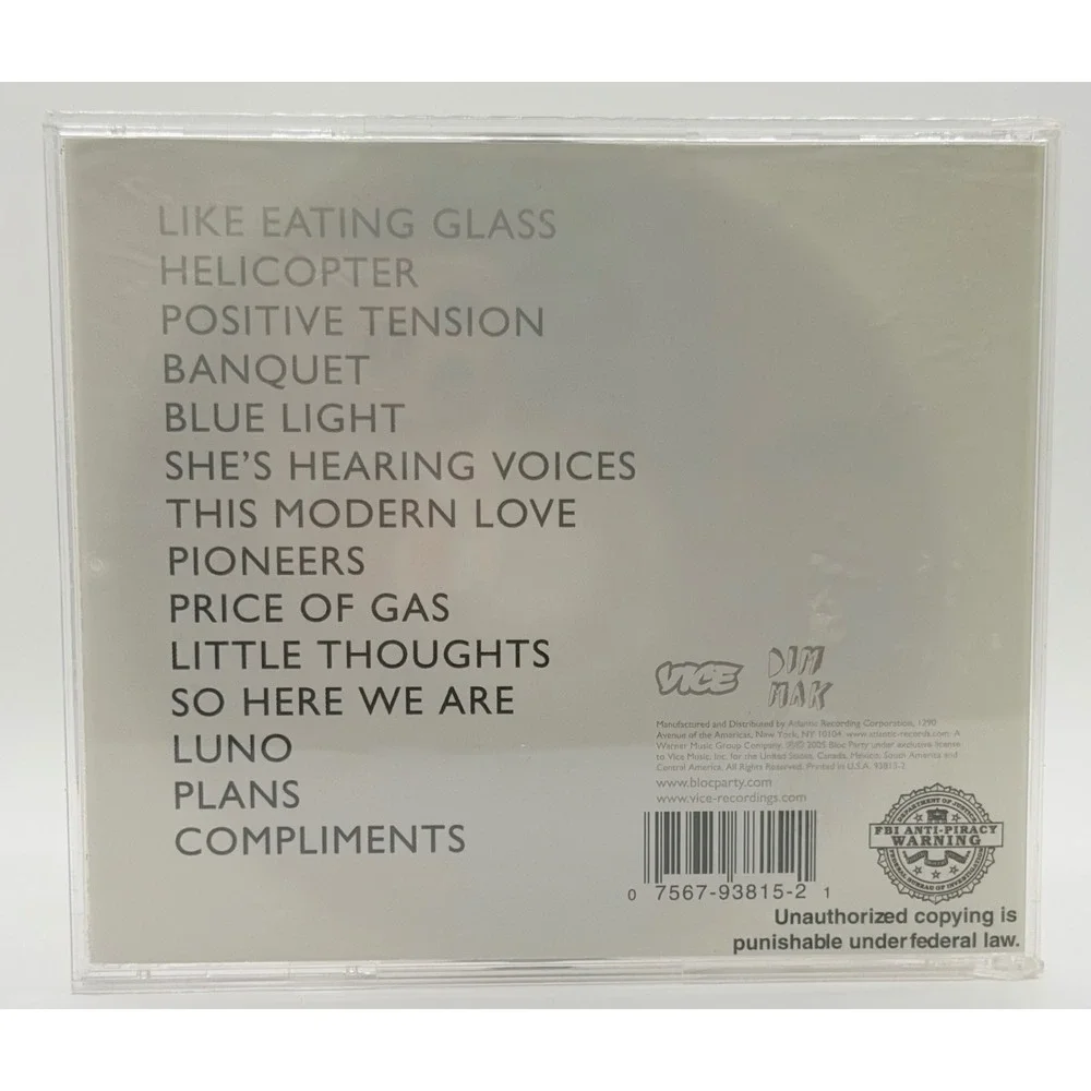 Bloc Party | Media | Bloc Party Silent Alarm Cd 205 Vice Atlantic ...